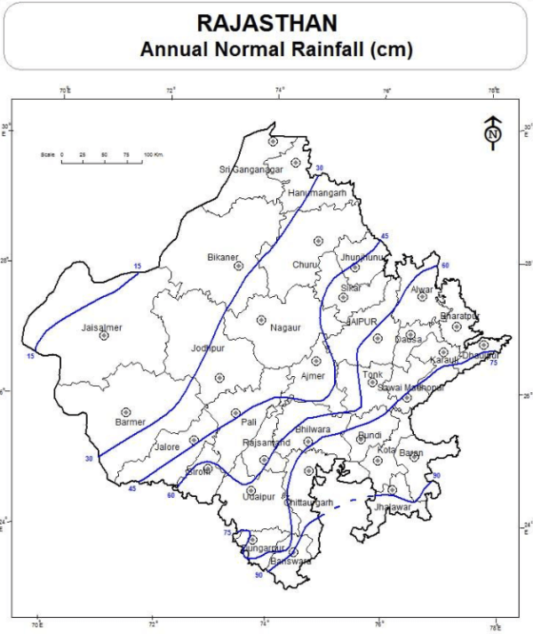 Rainfall in Rajasthan - Connect Civils