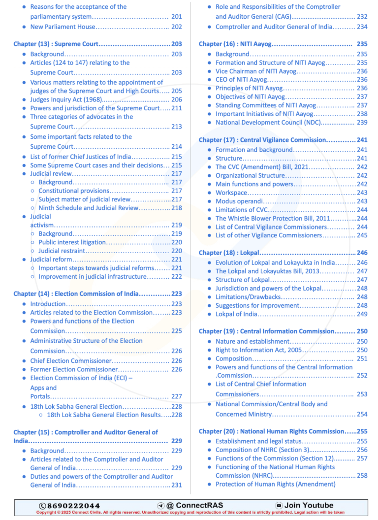 Indian Polity Notes (2026–27 Edition): English Medium - Connect Civils