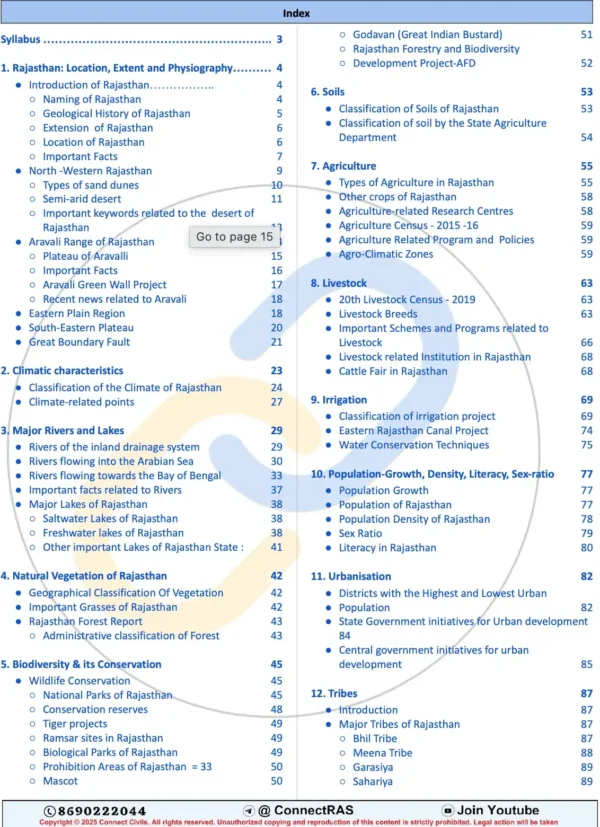 Rajasthan Geography PDF Notes (2026–27 Edition): English Medium ...